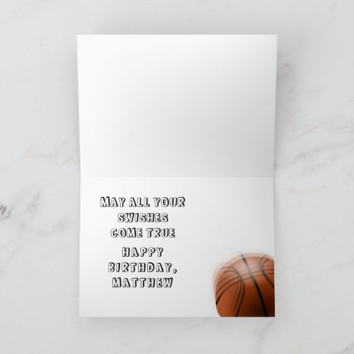 Basketball Birthday Card | Zazzle
