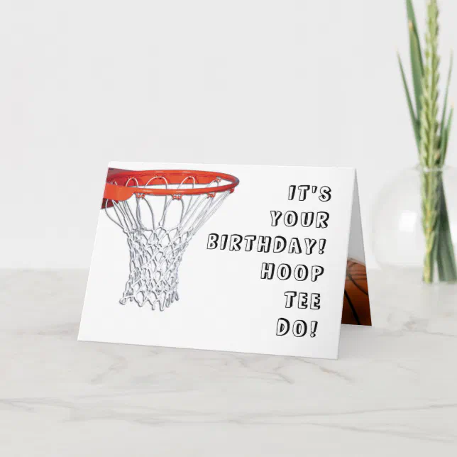 Basketball Birthday Card | Zazzle