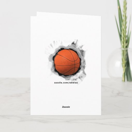 Basketball Birthday Greeting Card | Zazzle