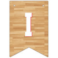 Basketball Birthday Party Bunting Flags | Zazzle