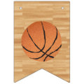 Basketball Birthday Party Bunting Flags | Zazzle