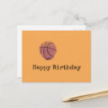 Basketball Birthday Postcard | Zazzle