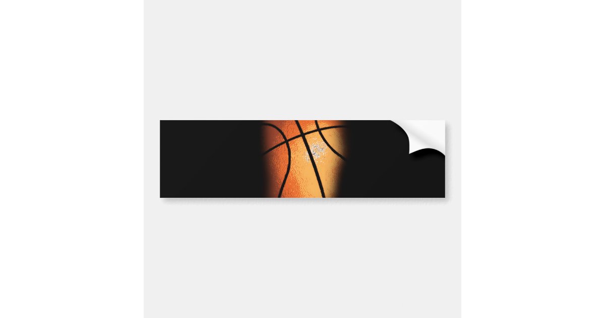 Basketball Bumper Sticker | Zazzle