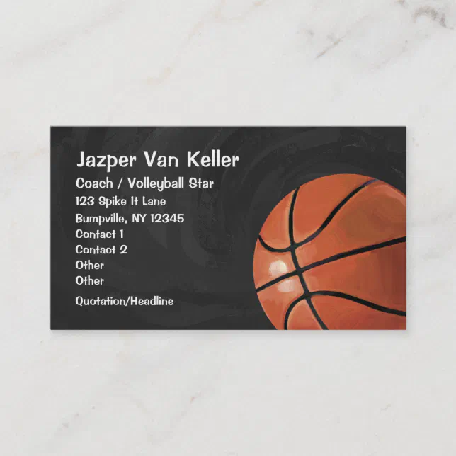 Basketball Business Card | Zazzle