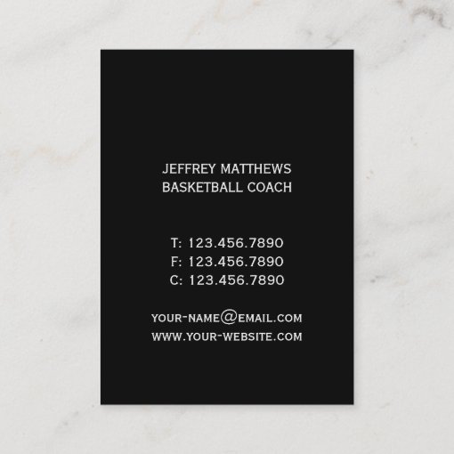 Basketball Business Card | Zazzle