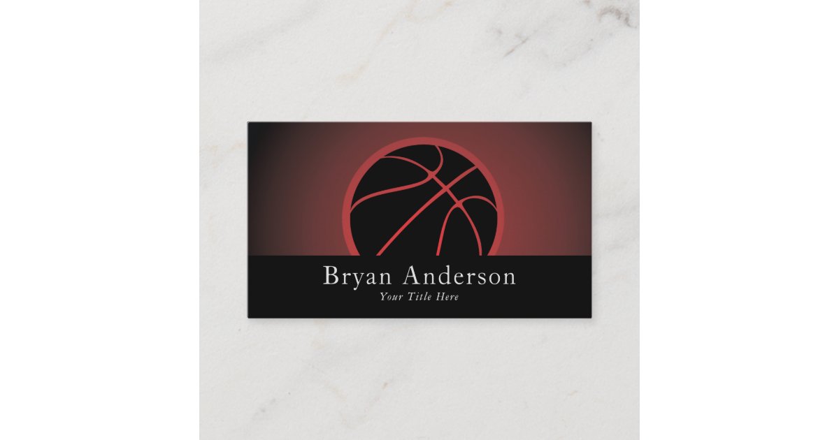 Basketball Business Card | Zazzle