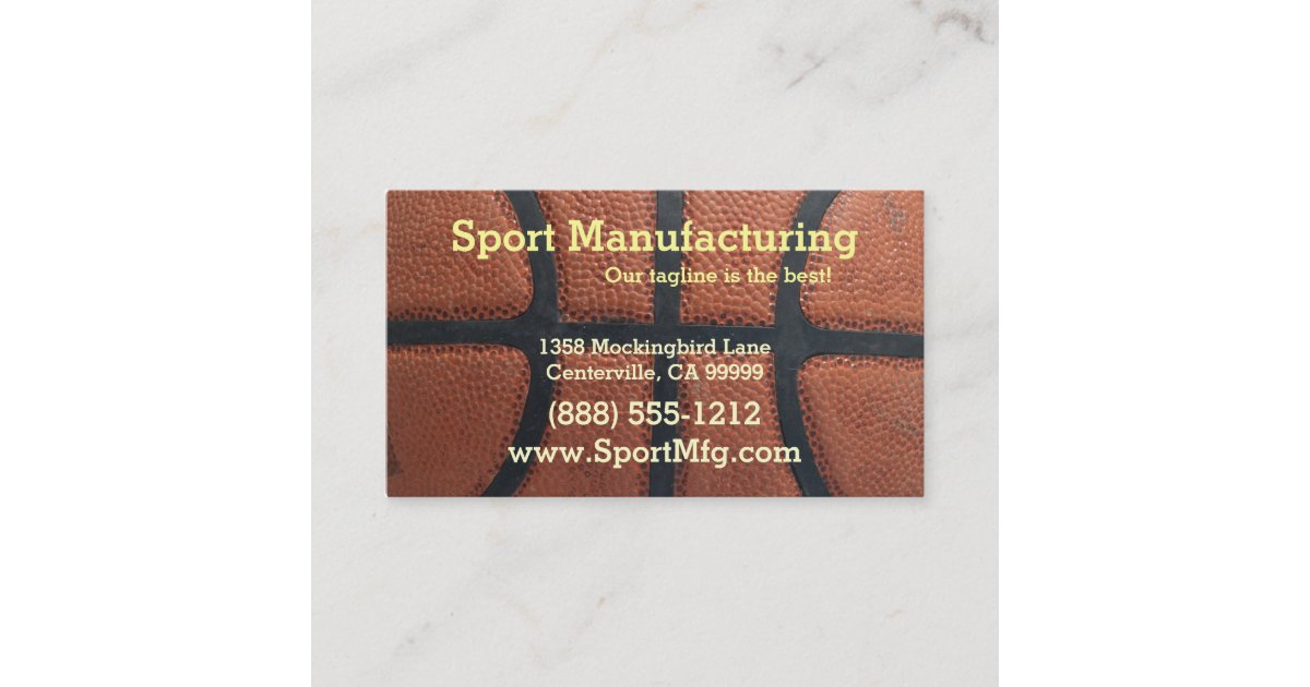 Basketball Business Card | Zazzle