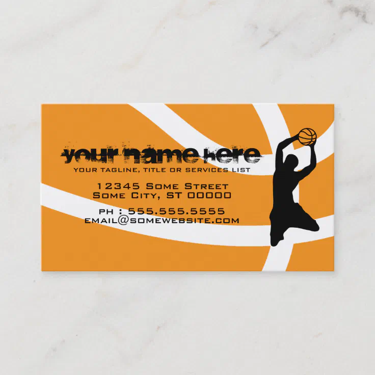 basketball business card | Zazzle