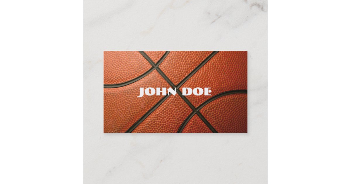 Basketball Business Card | Zazzle