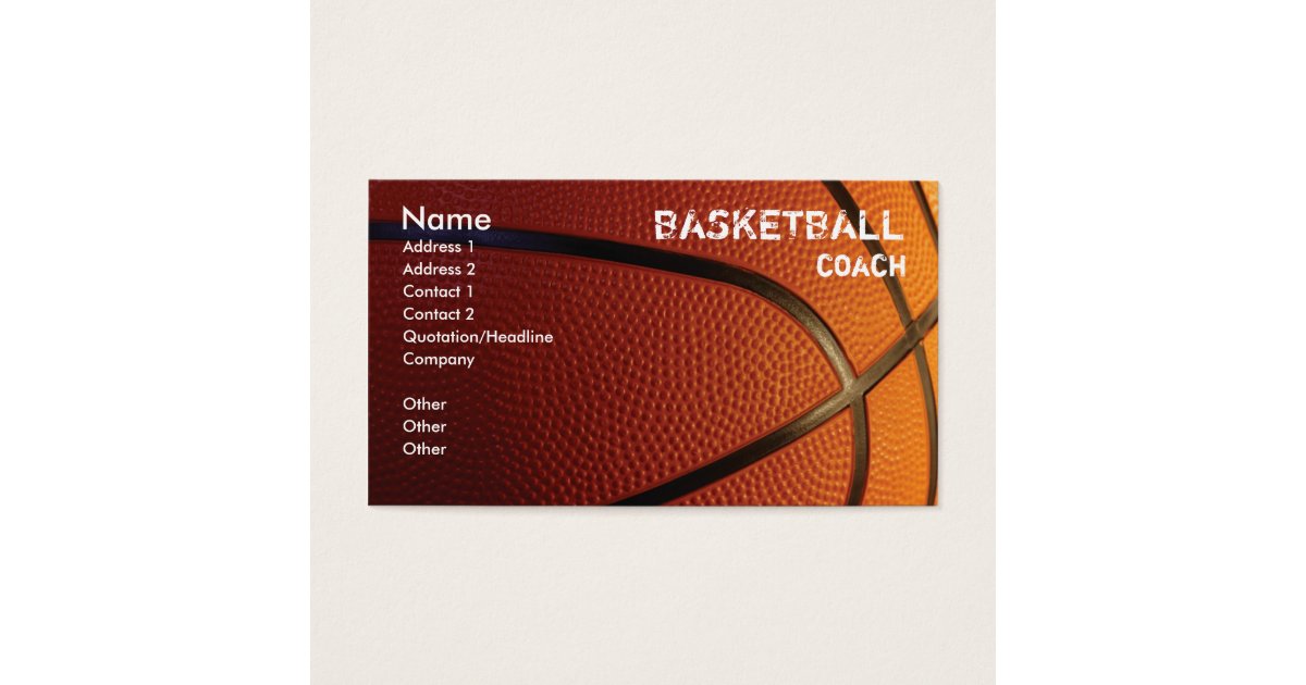 Basketball business card template | Zazzle.com