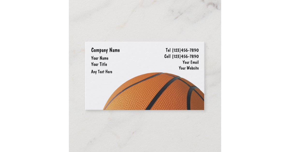 Basketball Business Cards | Zazzle