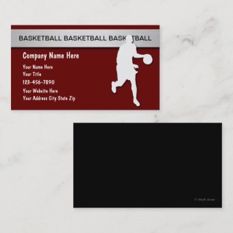 Basketball Business Cards | Zazzle