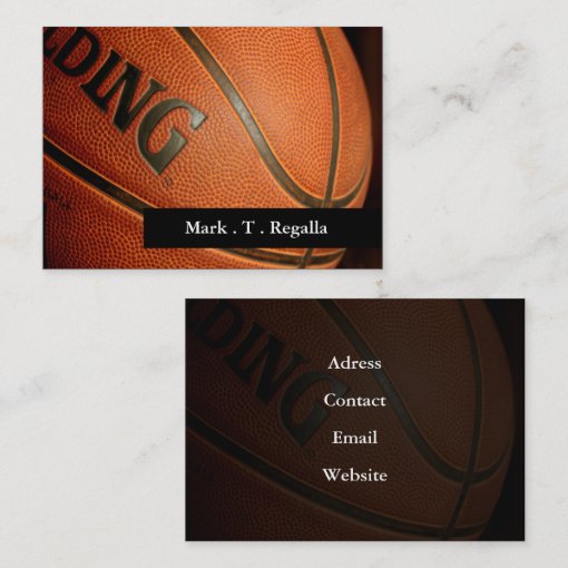 basketball business cards | Zazzle