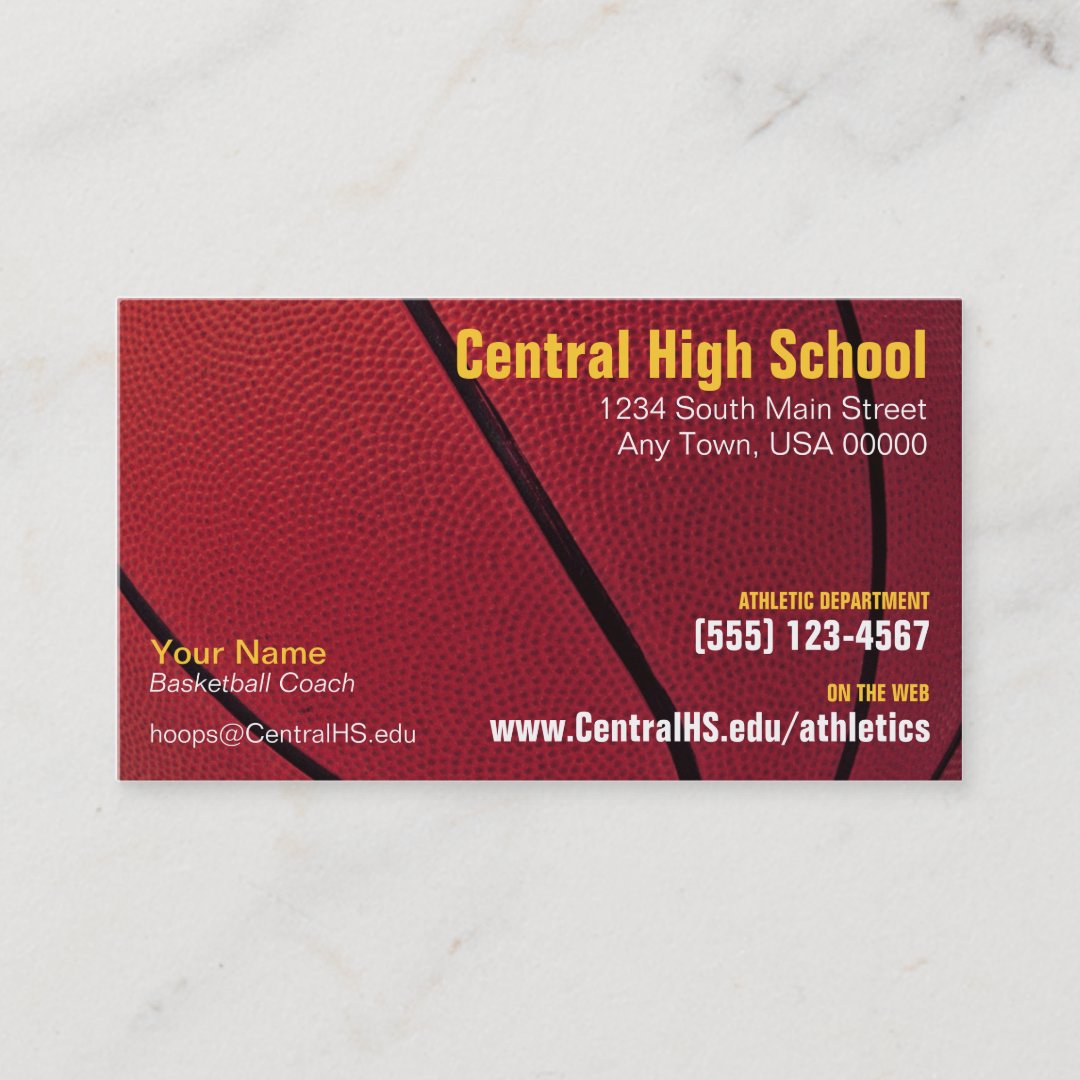 Basketball Business Cards | Zazzle