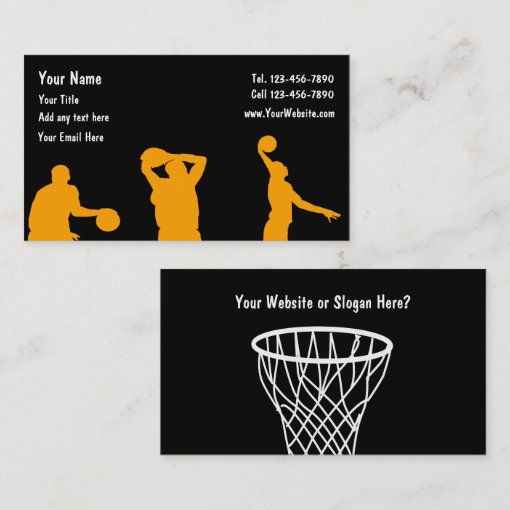 Basketball Business Cards | Zazzle