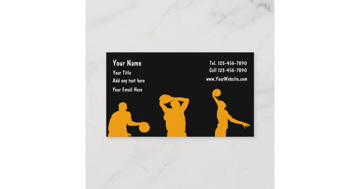 Basketball Business Cards | Zazzle