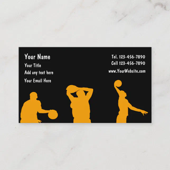 Basketball Business Cards | Zazzle