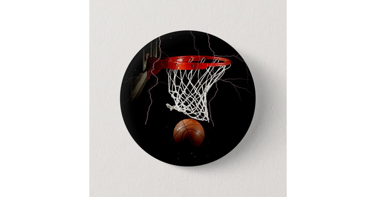 Basketball Button | Zazzle