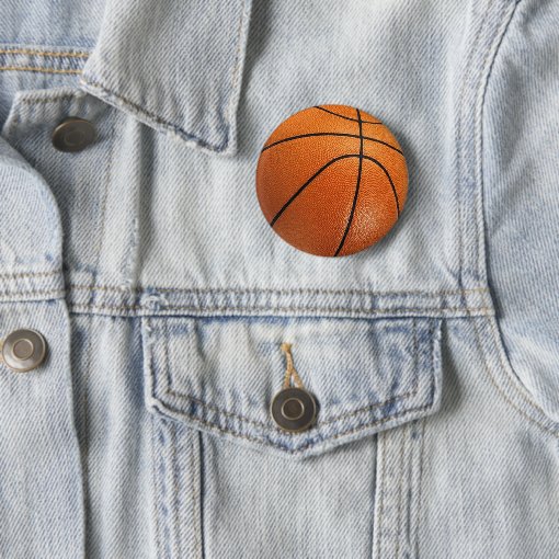 Basketball Button | Zazzle