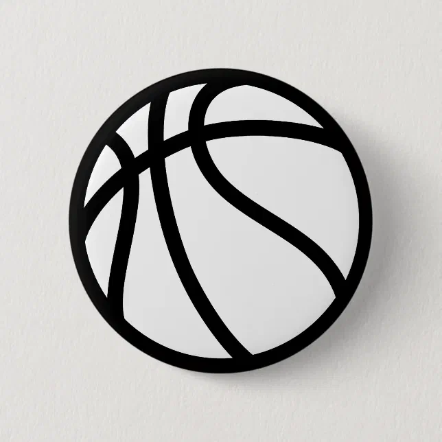 BASKETBALL BUTTON | Zazzle