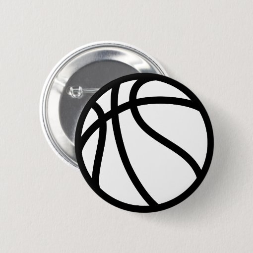 BASKETBALL BUTTON | Zazzle