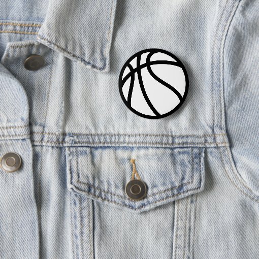 BASKETBALL BUTTON | Zazzle