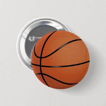 Basketball Button | Zazzle