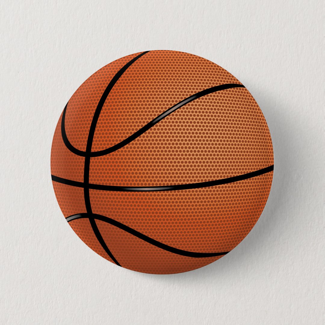 Basketball Button | Zazzle