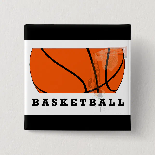 Basketball Button | Zazzle