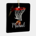 Basketball Ceramic Ornament | Zazzle