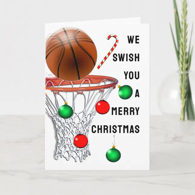 Basketball Christmas Card | Zazzle