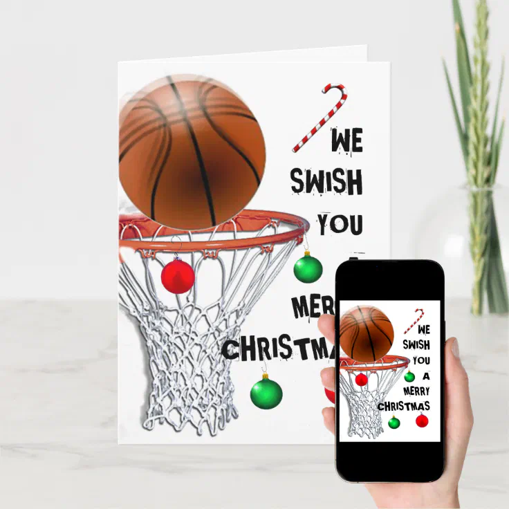 Basketball Christmas Card | Zazzle
