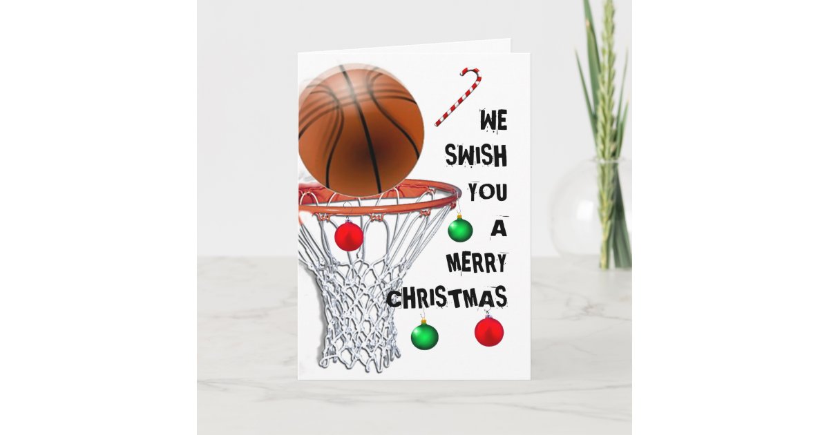 Basketball Christmas Holiday Cards | Zazzle