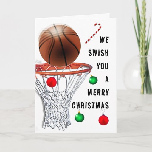 Basketball Christmas Holiday Cards | Zazzle
