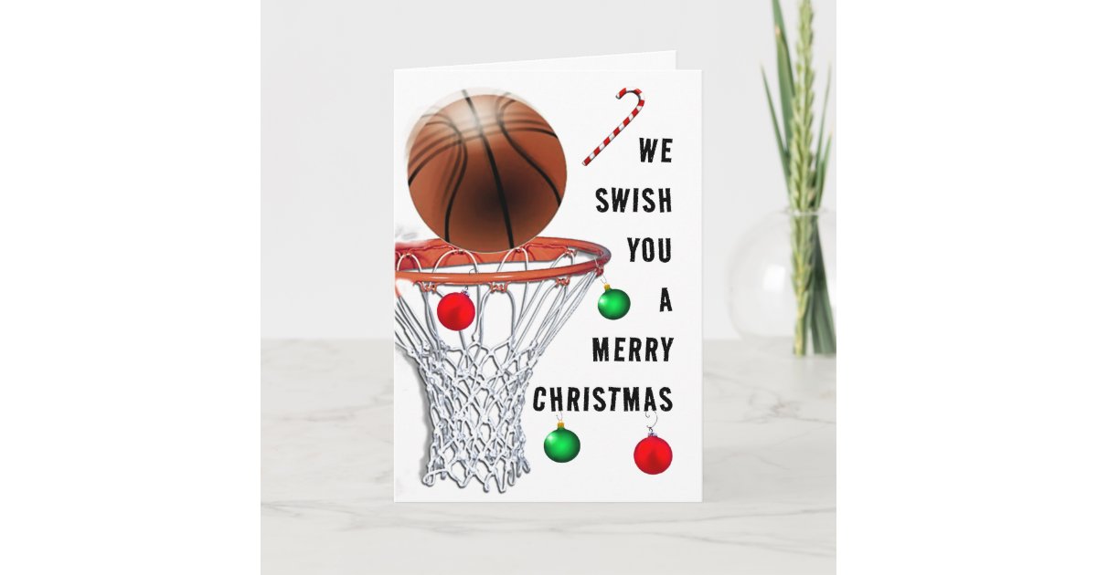 Basketball Christmas Holiday Cards | Zazzle