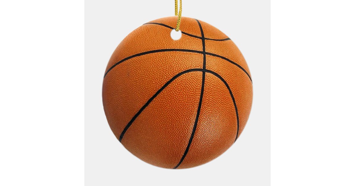 Basketball Christmas Tree Ornament | Zazzle