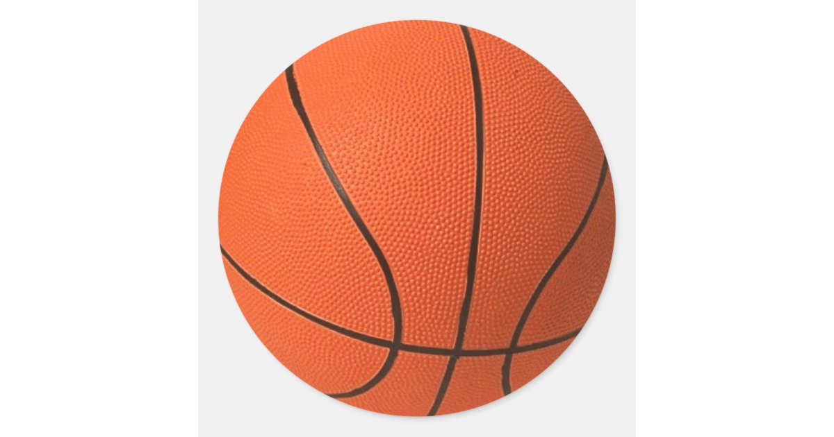 Basketball Classic Round Sticker | Zazzle