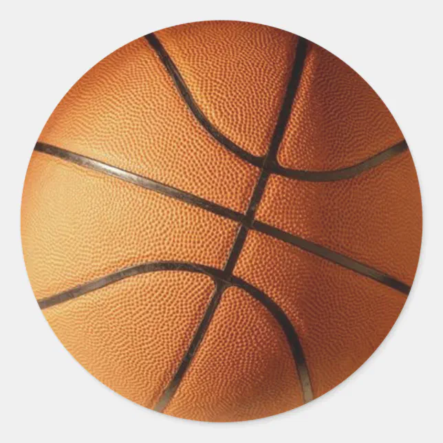 Basketball Classic Round Sticker | Zazzle