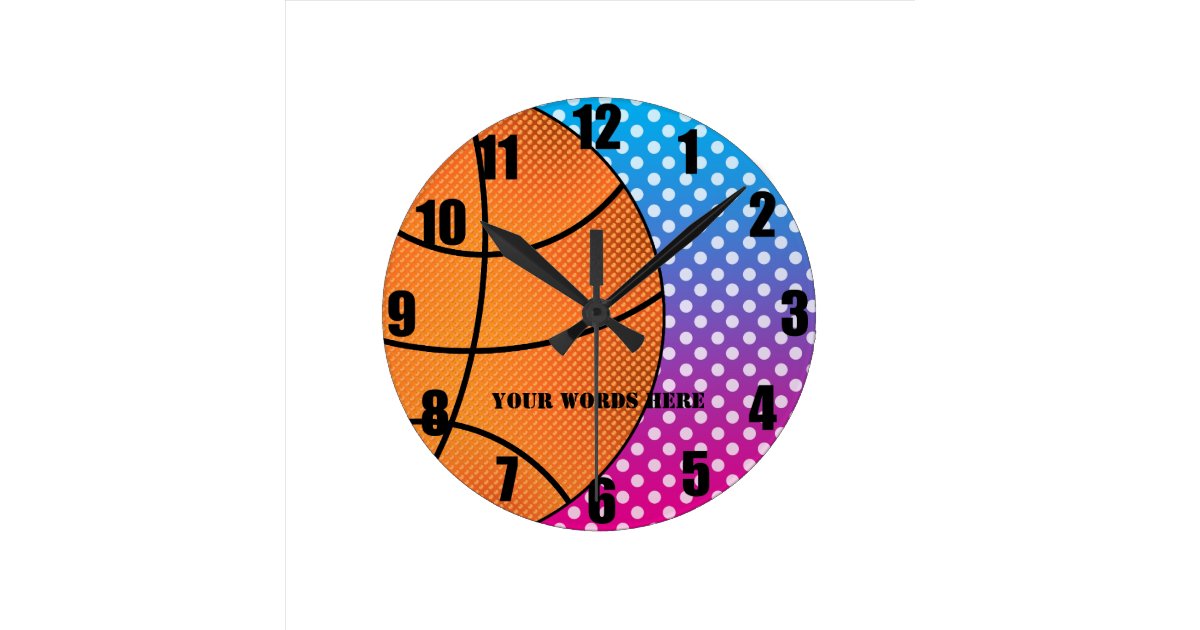 Basketball clock | Zazzle.com