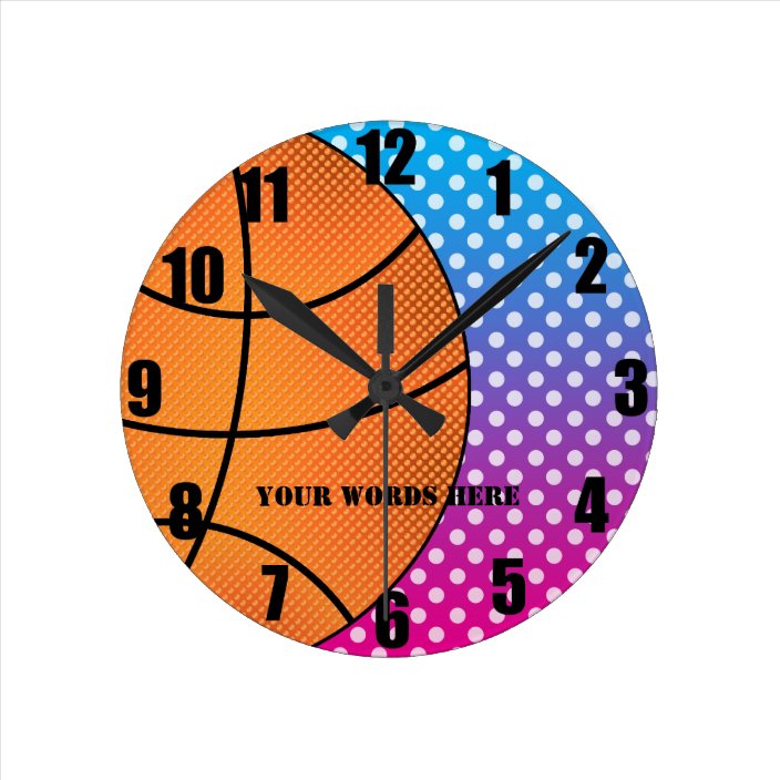Basketball clock | Zazzle.com