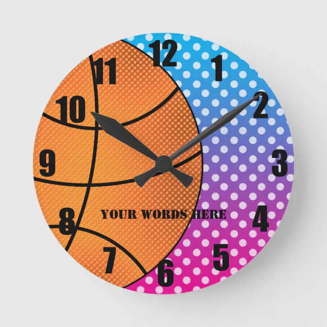 Basketball clock | Zazzle