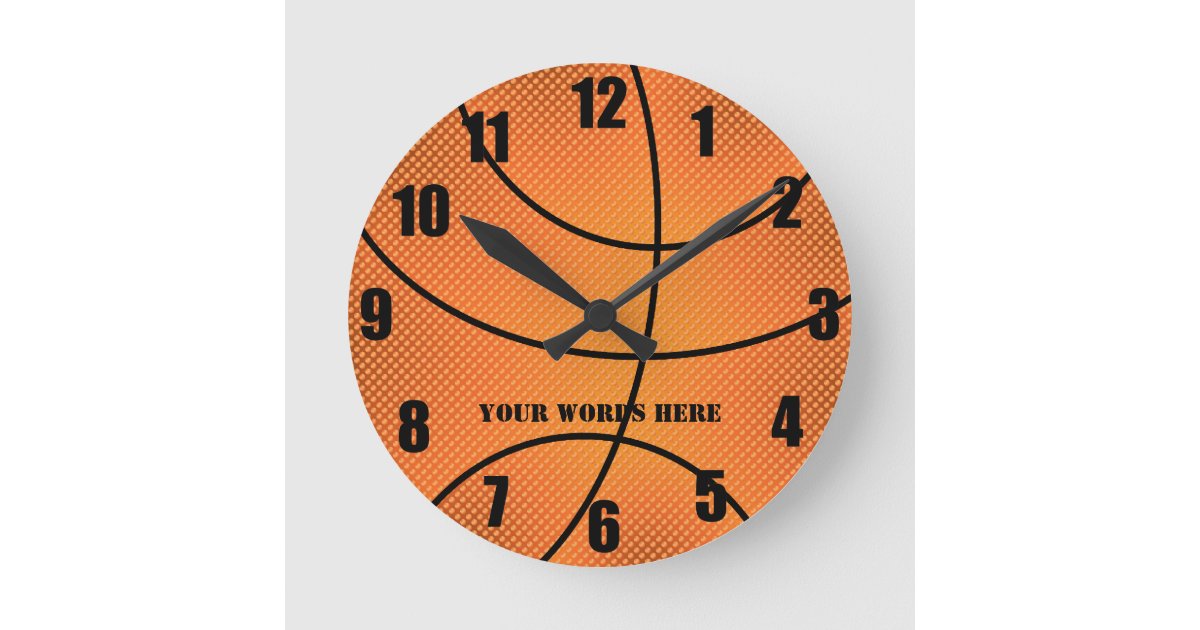 Basketball clock | Zazzle