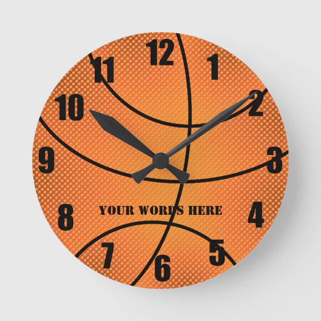 Basketball clock | Zazzle