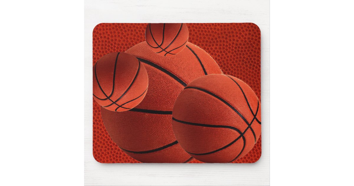 Basketball Close-Up Texture Skin Mousepad | Zazzle