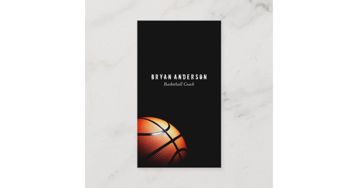 Basketball Coach Business Card | Zazzle