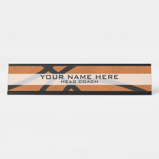 Basketball Coach Desk Name Plate | Zazzle.com
