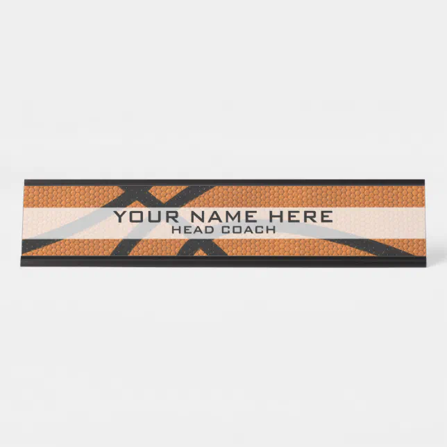 Basketball Coach Desk Name Plate | Zazzle