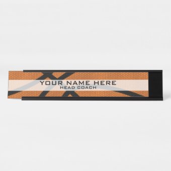 Basketball Coach Desk Name Plate | Zazzle