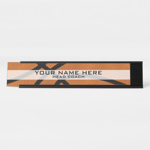 Basketball Coach Desk Name Plate | Zazzle