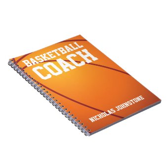 Basketball Coach Notebook | Zazzle